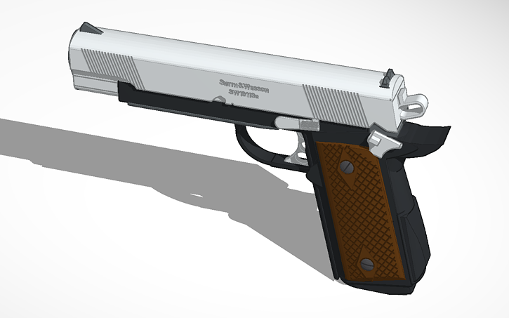3D design the call of duty atmatic pistol | Tinkercad