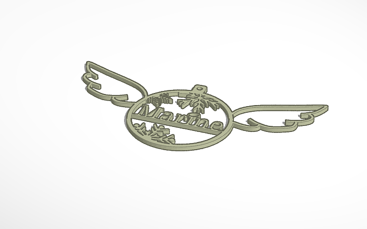 3D design Boule de Noel Marine Ange Christmas - Tinkercad