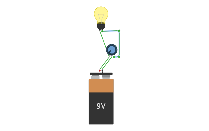 Circuit Design Light Bulb Tinkercad