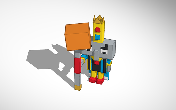 3D design Minecraft dungeons Arch-Illager - Tinkercad