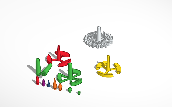 3D design Spinning Tops - Tinkercad