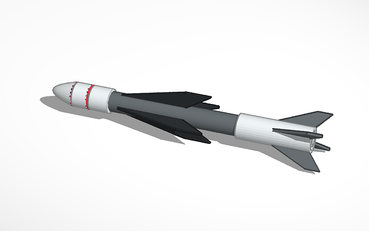 3D design cool missile - Tinkercad