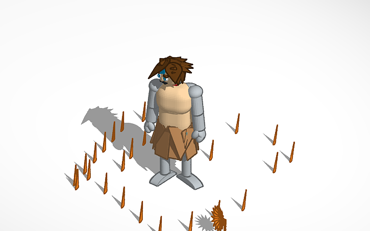 3D design SCP-073 (Cain) - Tinkercad