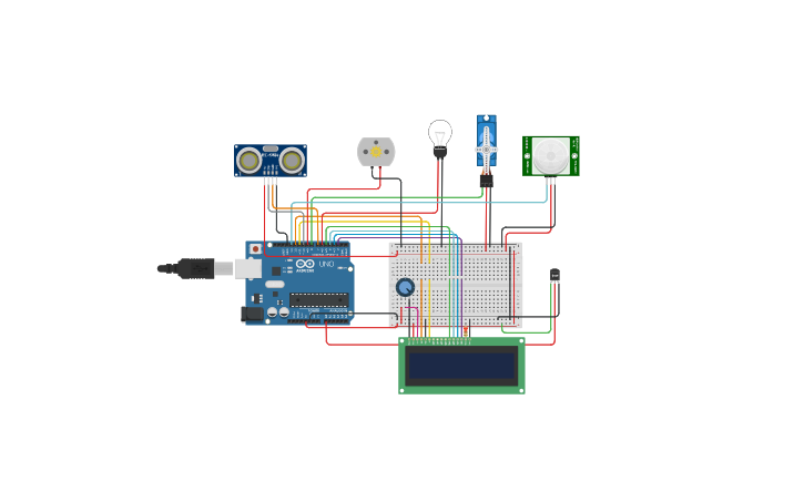 Circuit design PRO : HOME AUTOMATION - Tinkercad