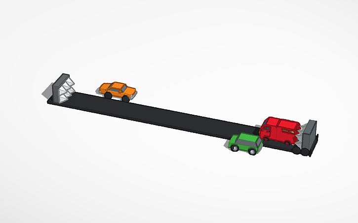 3D design Car compactor - Tinkercad