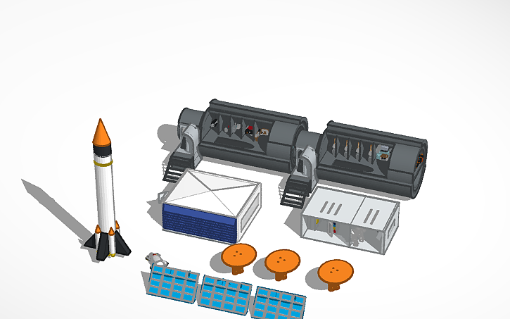 3D design Palladio Moon Base - Tinkercad