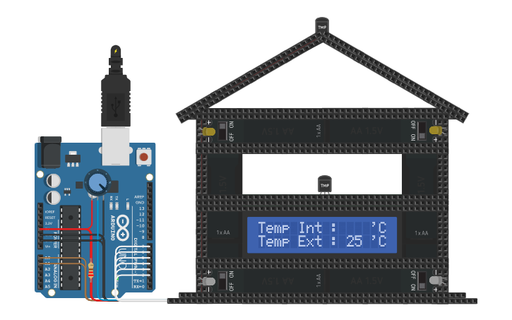 Circuit design THERMAL MEASUREMENT - Tinkercad