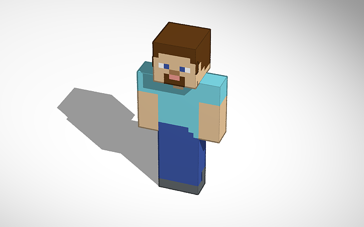 3D design Minecraft Steve #minecraft - Tinkercad
