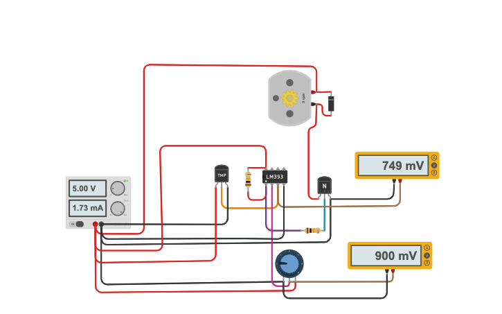 Circuit design Temperature Controlled Fan - Tinkercad Circuit design Temperature Controlled Fan - Tinkercad