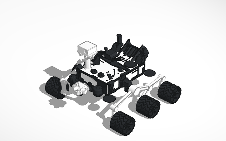 3D design Mars rover 'curiosity' - Tinkercad