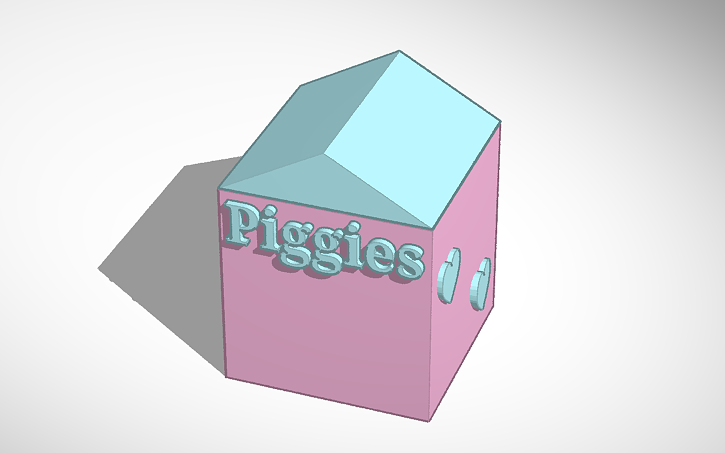 3D design Pig house - Tinkercad
