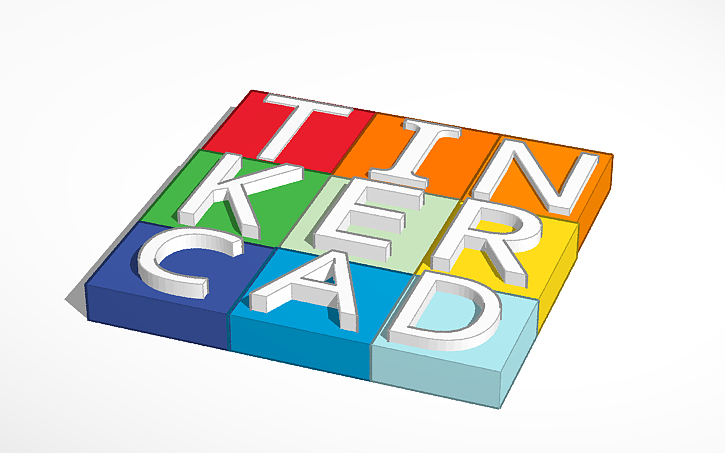 3D design Tinkercad poster - Tinkercad