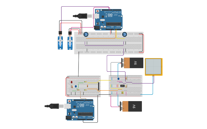 Circuit design Heart - Tinkercad