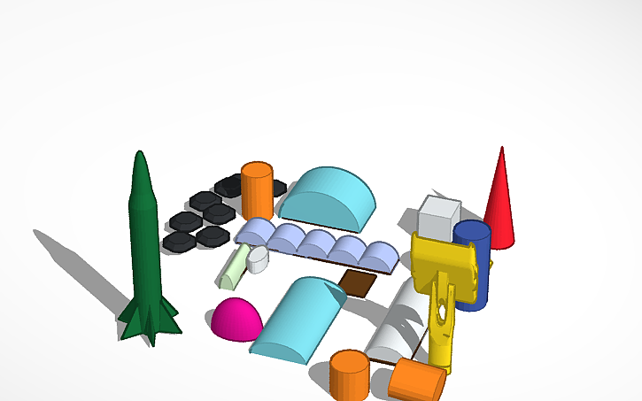 3D design MoonBase TELMO A.F. | Tinkercad