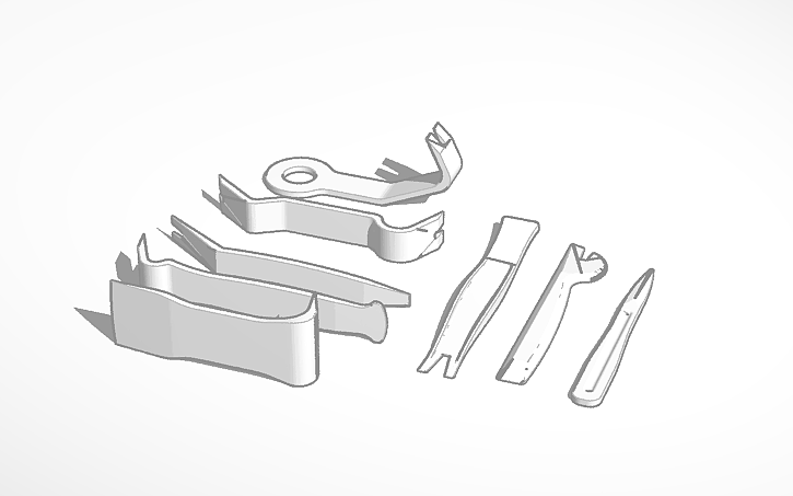 3D design 229- Car Trim Tools Set | Tinkercad