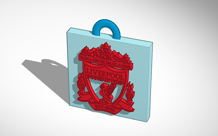 3D design 3D key of liverpool - Tinkercad