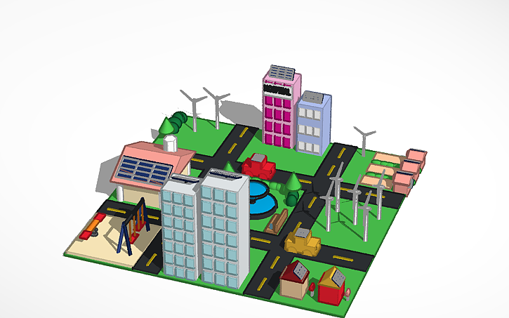 3D design Maryam's sustainable city - Tinkercad