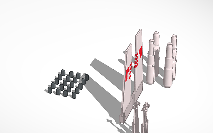 3D design Easy X-Wing - Tinkercad