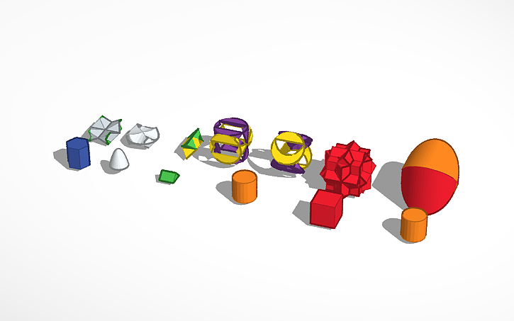 3d Design Complex Shapes Each Made Only With One Shape Tinkercad