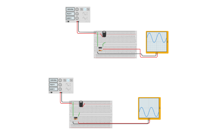 Circuit design Exp 05-Clamper Circuit | Tinkercad Circuit design Exp 05-Clamper Circuit | Tinkercad