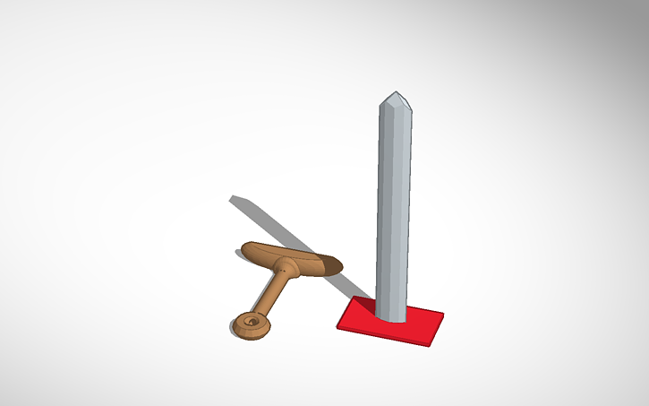3D design tinkerplay sword - Tinkercad