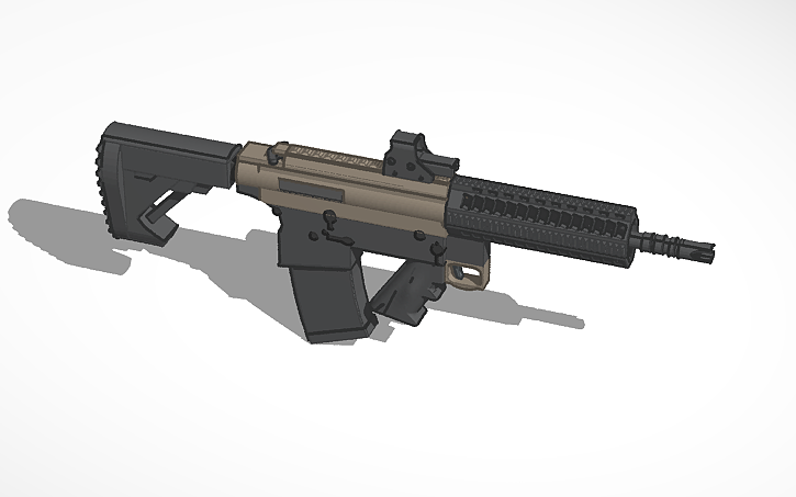 3D design bullpup SIG MCX - Tinkercad