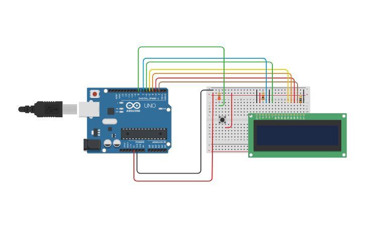 Circuit Design Cronometro Tinkercad