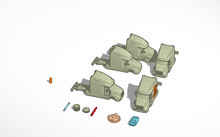 3D design Truck and Trailer Bank P2 | Tinkercad