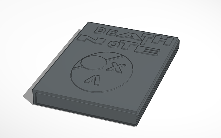 3D design Ignite2015-Death NOte | Tinkercad