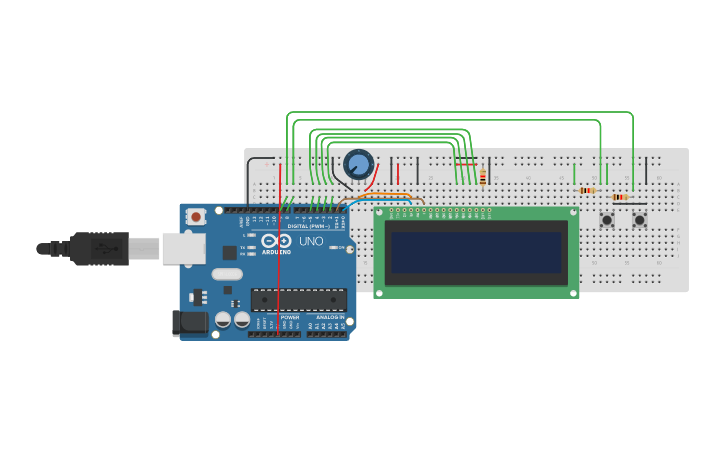 Circuit design Reloj Digital - Tinkercad