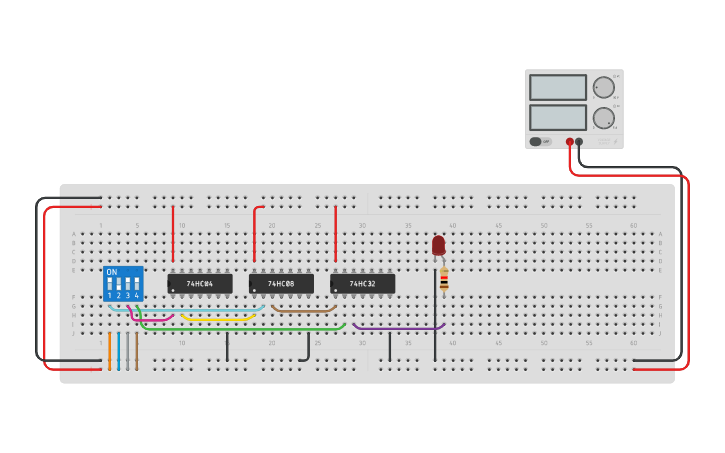 Circuit design EXAMEN - EJERCICIO 1 | Tinkercad