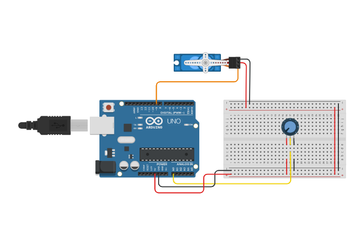 Circuit design Clara PART A - KNOB CIRCUIT | Tinkercad