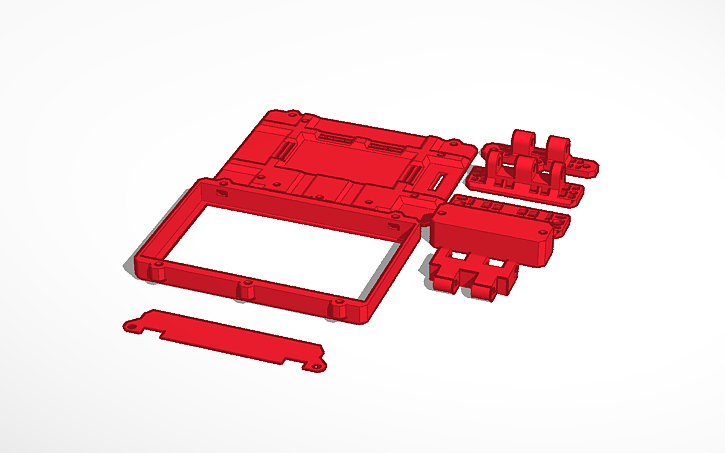 3D design DSI 5inch Raspberry Box - Tinkercad