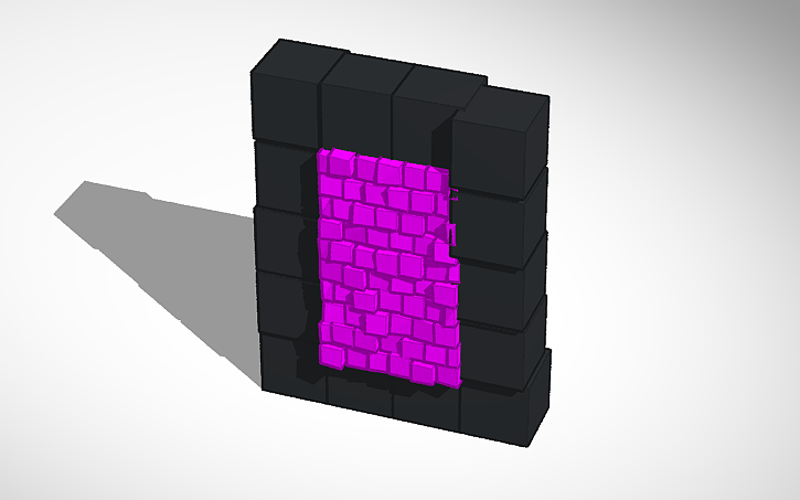 3D design Minecraft Portal - Tinkercad