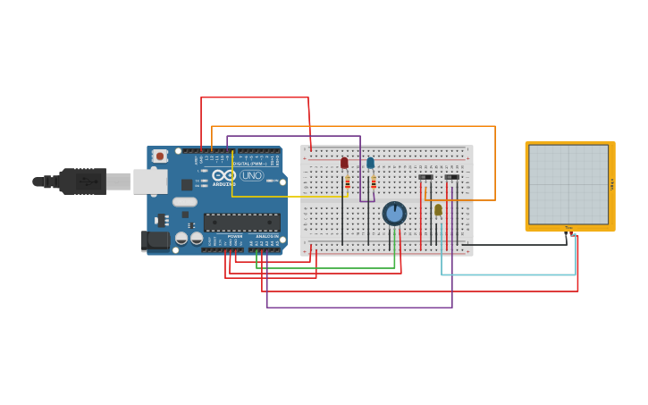 Circuit design Automatic headlight intensity control - Tinkercad