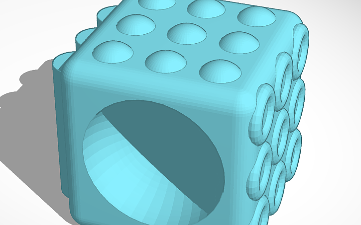3D design Fidget Cube - Tinkercad
