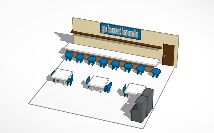 3D design diner - Tinkercad