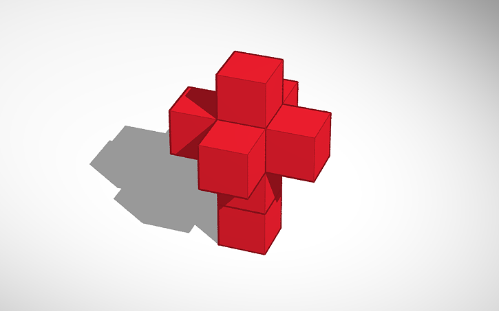 3D design Net of Tesseract (Dalí Cross) | Tinkercad