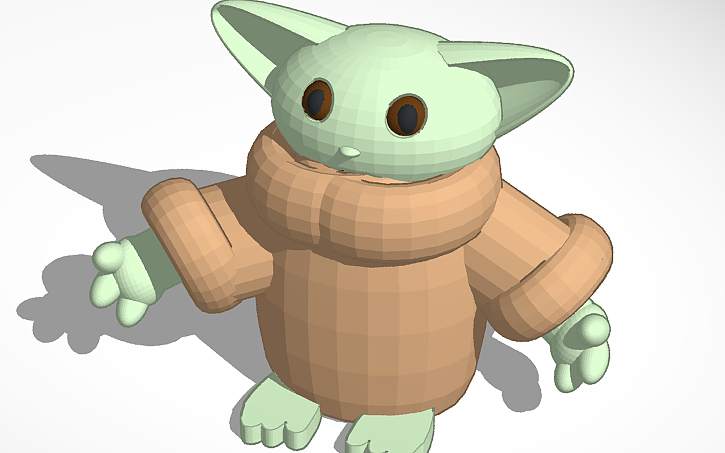 3D design Grogu | Tinkercad