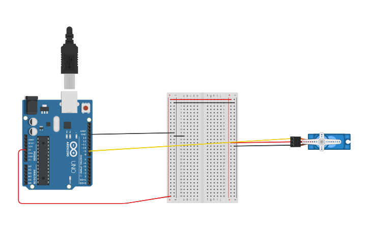 Circuit design Boom gate - Tinkercad