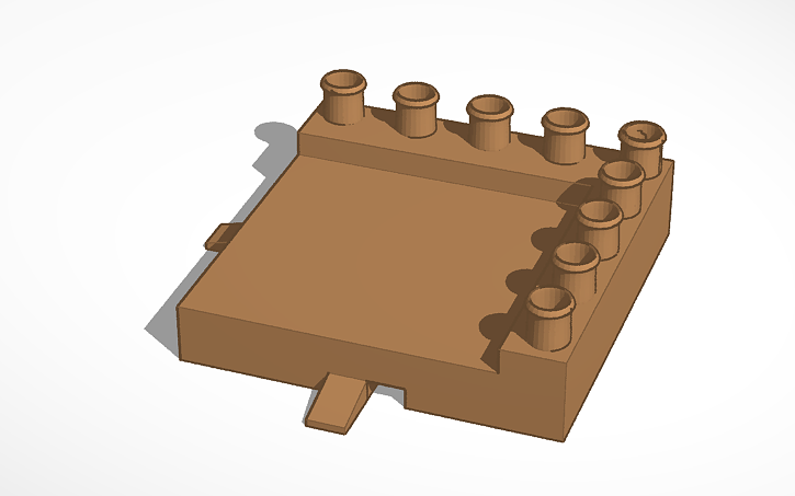3D design Mesh Loom Piece - Tinkercad