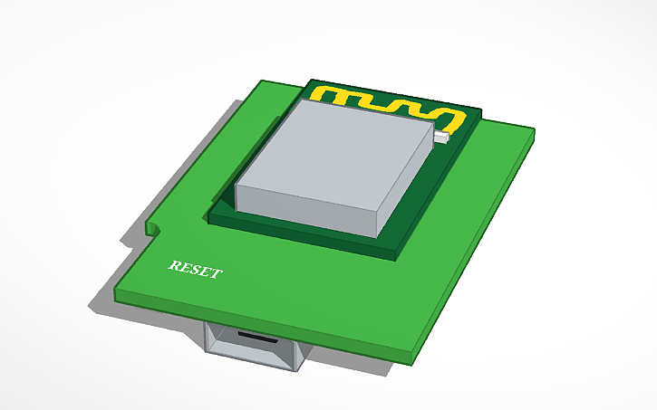3D design Wemos D1 mini - Tinkercad