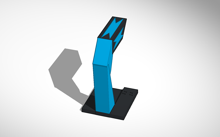 3D design Headphone stand - Tinkercad