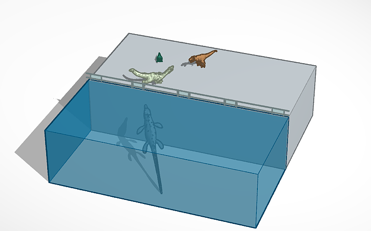 3D design Indomines Rex death scene | Tinkercad