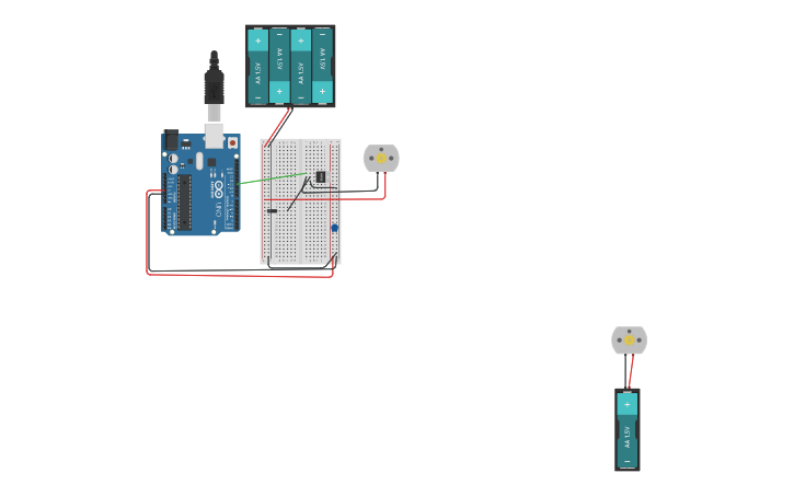 Circuit Design Single Direction Dc Motor Experiment Tinkercad