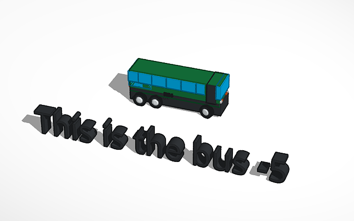 3D design bus 5 - Tinkercad