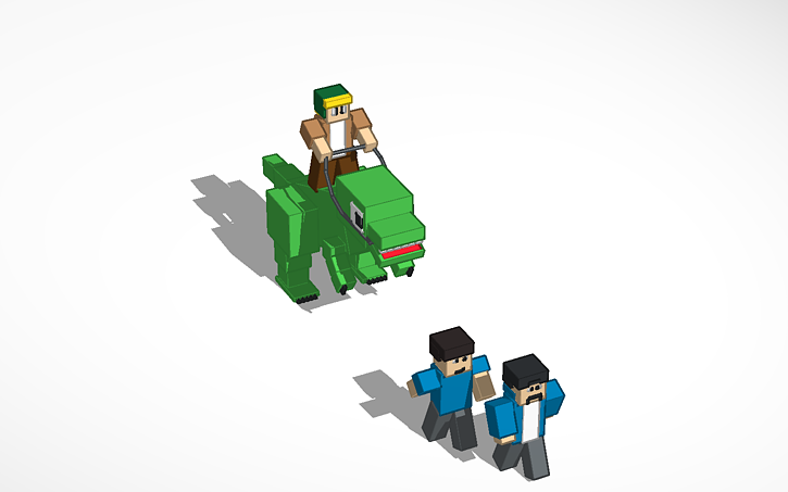 3D design Jurassic Craft T-rex | Tinkercad