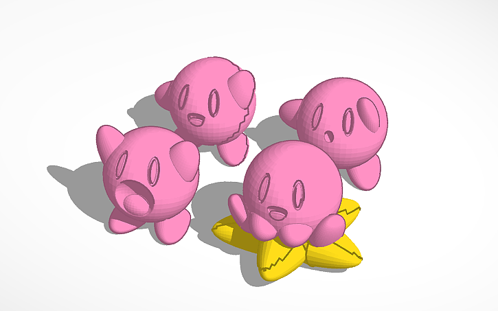 3D design Kirby Figures - Tinkercad