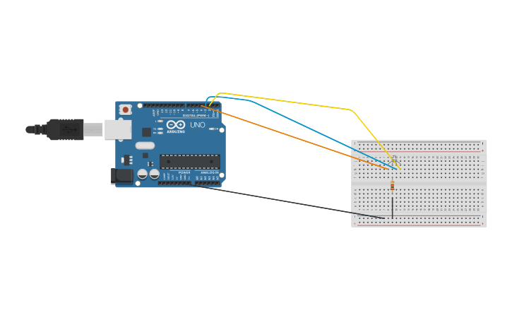 Circuit design Control de un led rgb - Tinkercad