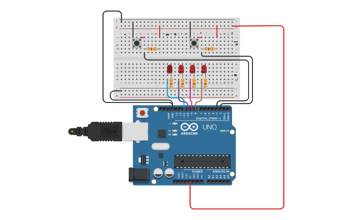 Circuit design ELEC1601 Ex1Part4 - Tinkercad